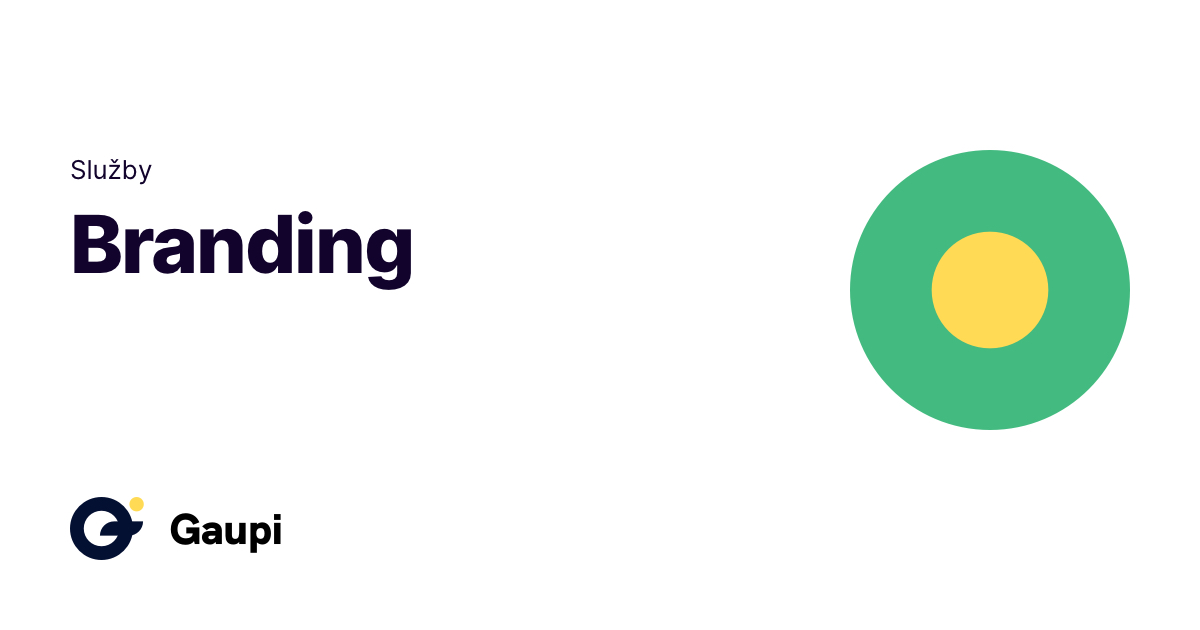 Branding a firemní identita | Gaupi
